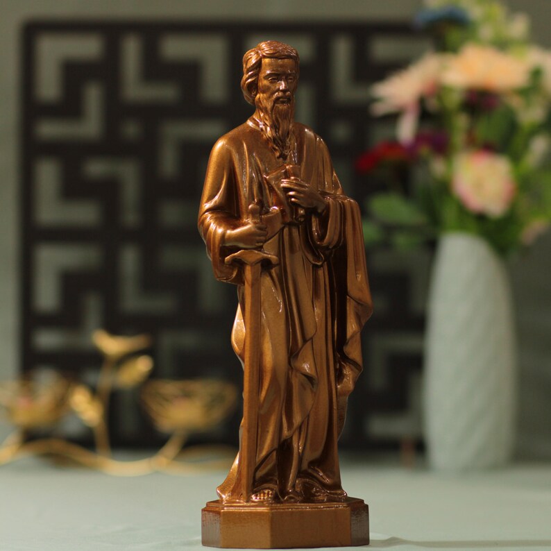 11.8 Inches St. Paul Saint Statue Antique Style Religious Figurines ...