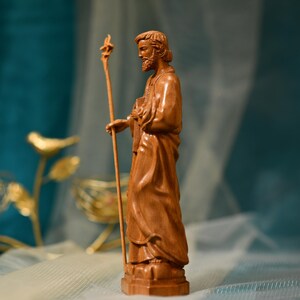 Saint Joseph With Staff Religious Statues Wooden Religious Gifts ...