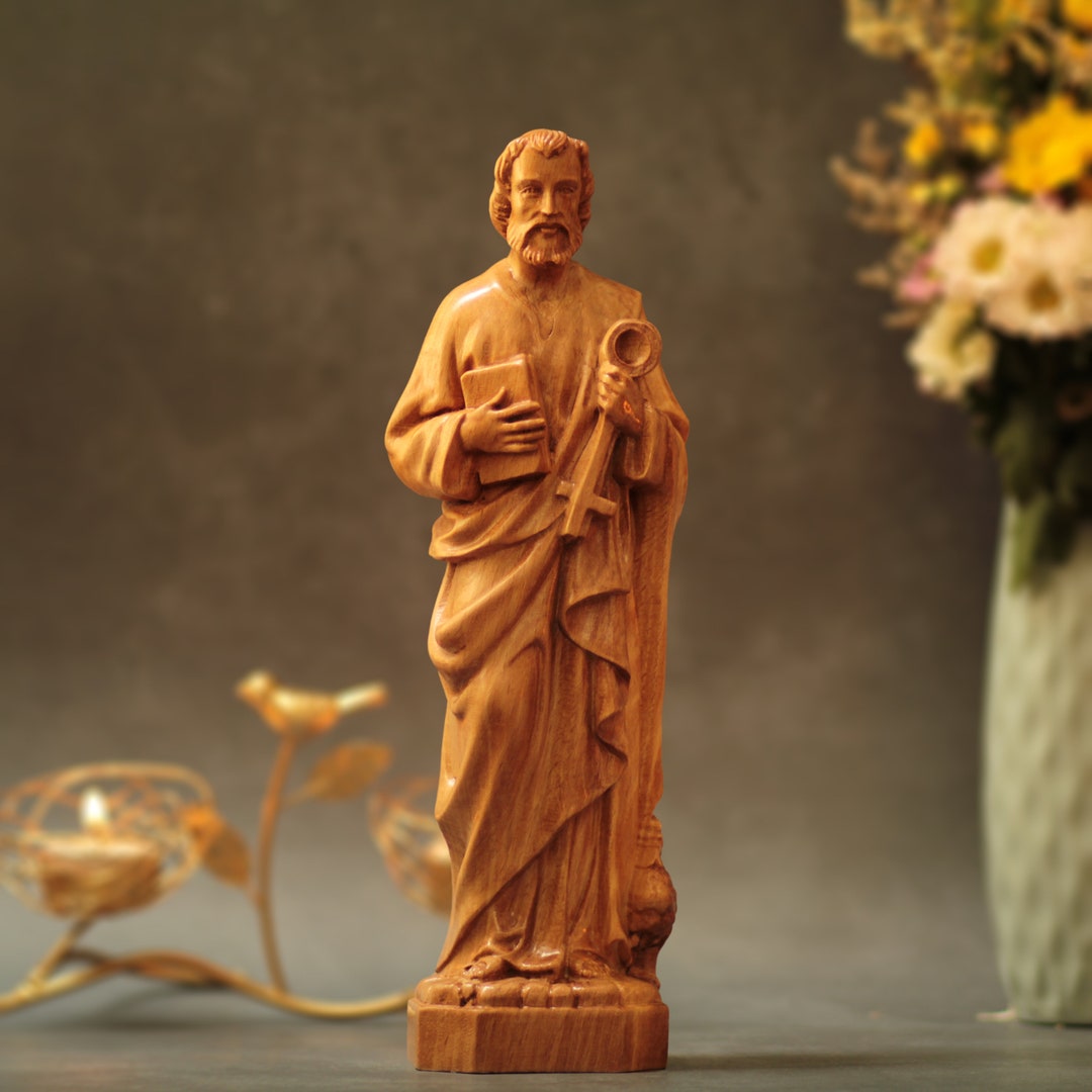 St. Peter Statue Figurine Religious Decoration Religious Catholic ...