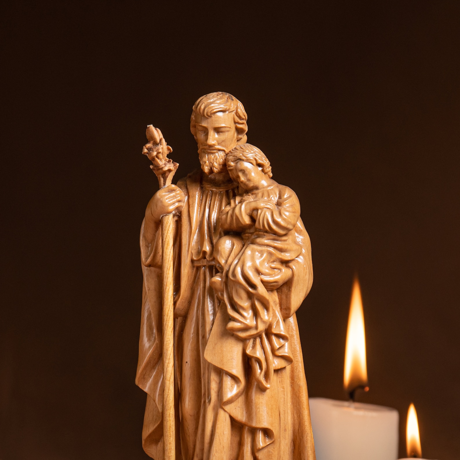 St. Joseph Holding Baby Jesus Statue Personalized Gifts for Him ...