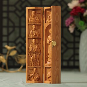 Our Lady of Lavang and the Twelve Apostles Triptych Catholic Wood Panel ...