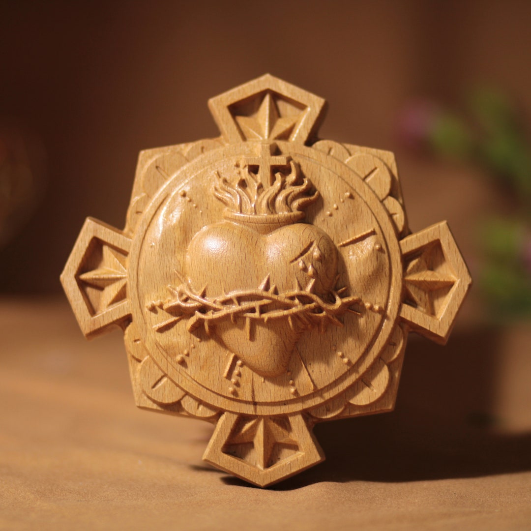 Sacred Heart of Jesus Wall Art Catholic Shrine Home Decor New Home Gift ...