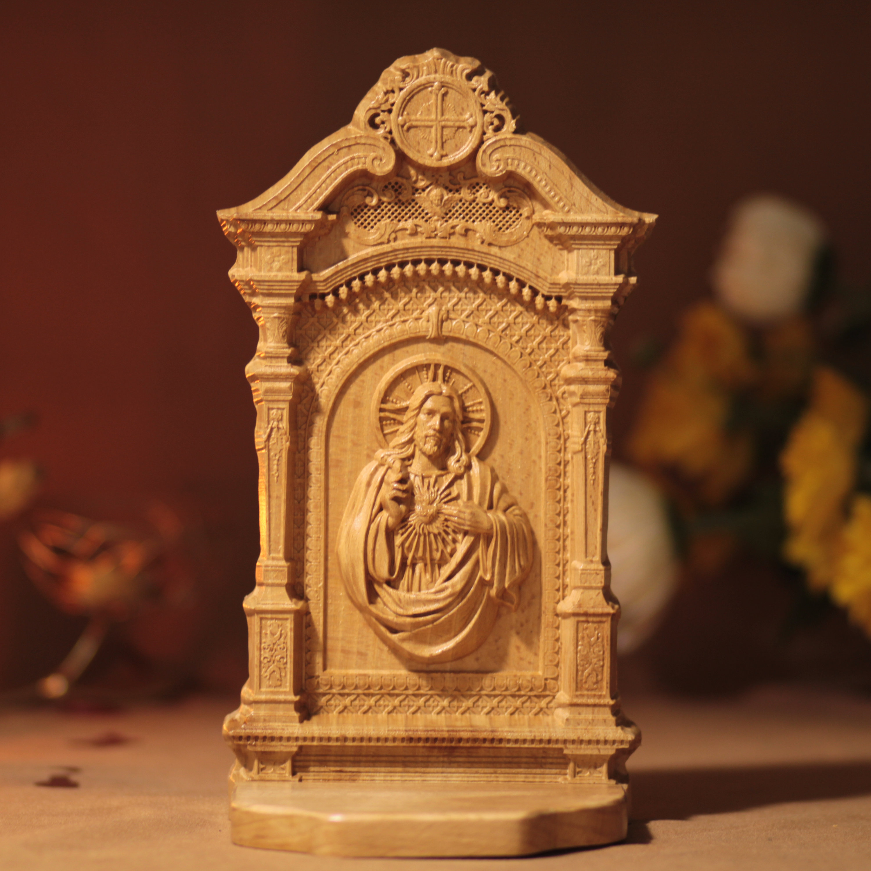 Sacred Heart of Jesus Christ Catholic Home Altar Jesus Christ Art Altar ...
