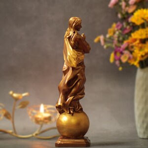 Our Lady of Peace Wooden Statue Vintage Style Best Family Gift Mother's ...