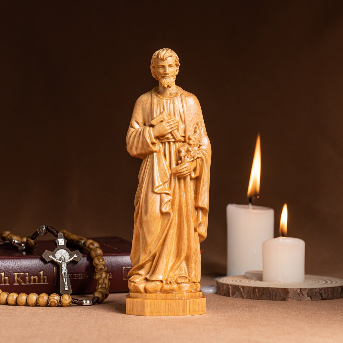 SET 4 Catholic Home Altar for Family Religious Catholic | Etsy