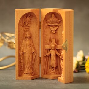 Handmade Prayer Altar Catholic Wooden Religious Gifts Catholic Altar ...