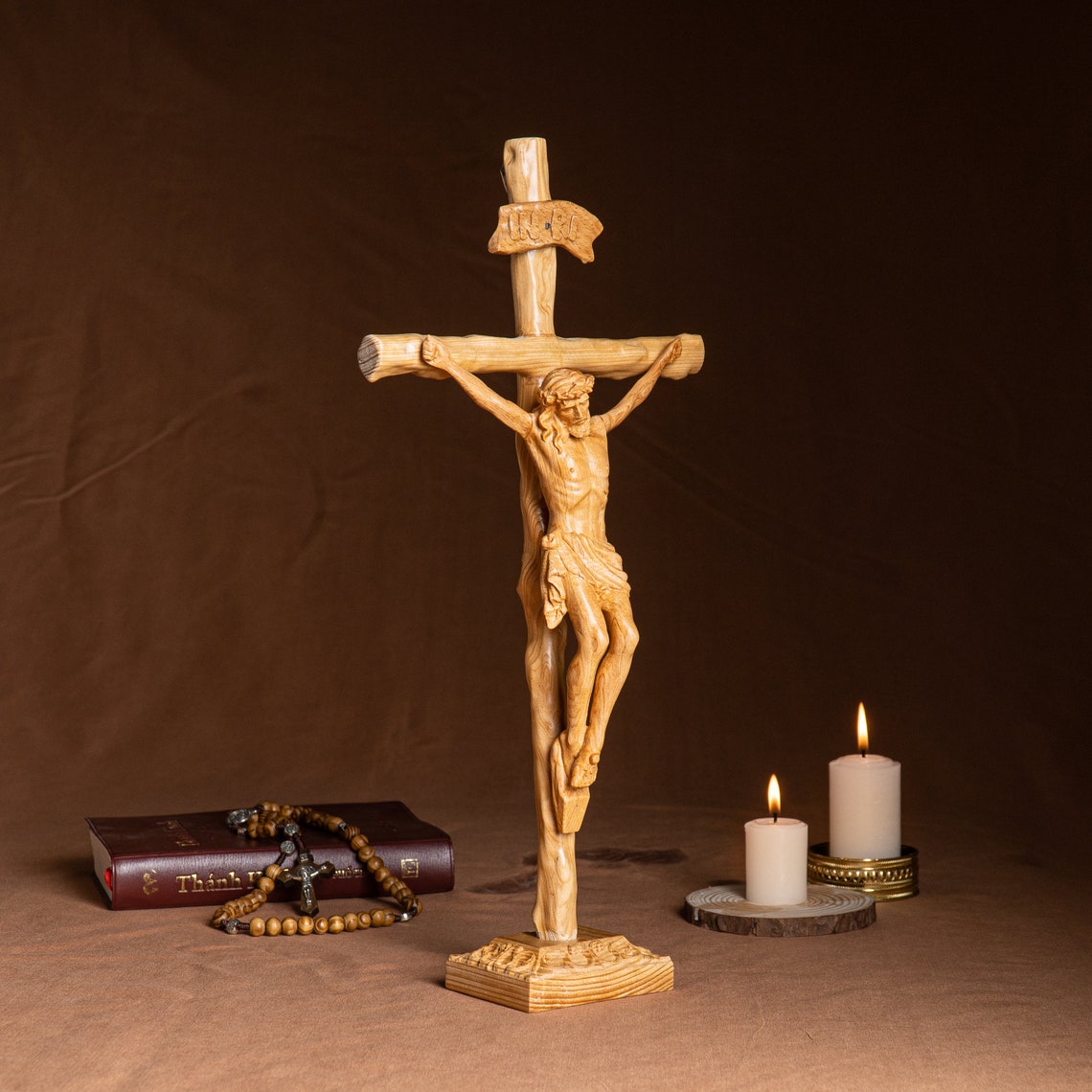 Christ Crucifixion Wood Carving Religious Catholic - Etsy