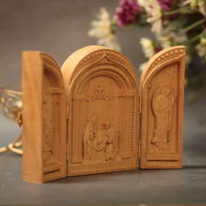 Nativity Triptych Holy Trinity Archangel Michael Archangel Gabriel ...