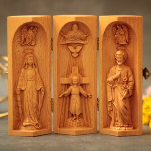Handmade Prayer Altar Catholic Wooden Religious Gifts Catholic Altar ...