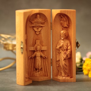 Handmade Prayer Altar Catholic Wooden Religious Gifts Catholic Altar ...