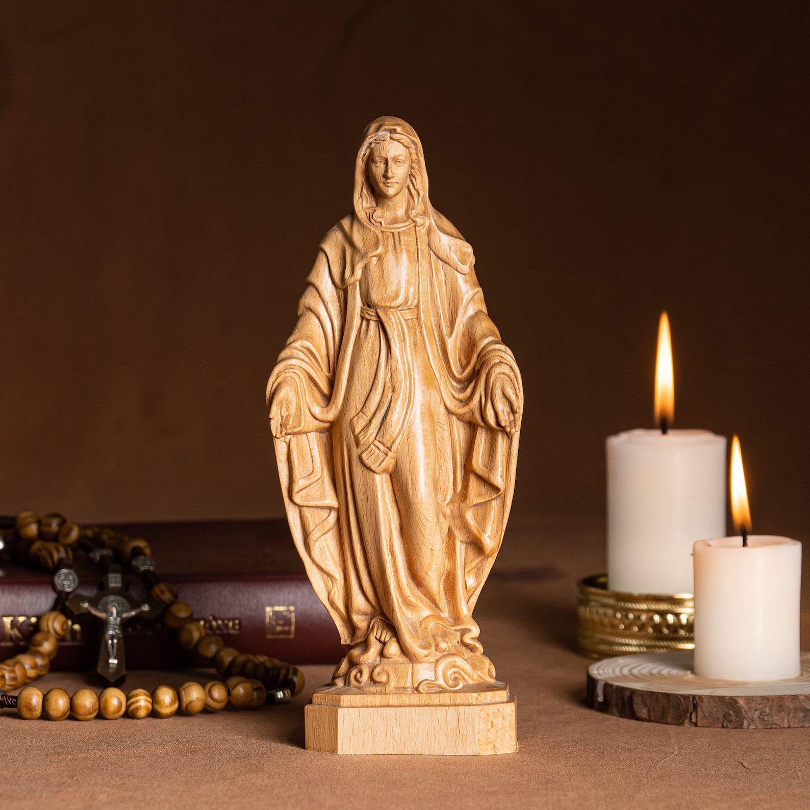 SET 4 Catholic Home Altar for Family Religious Catholic | Etsy