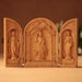 Wooden Catholic Triptych Religious Gifts Wooden Catholic Home Altar ...
