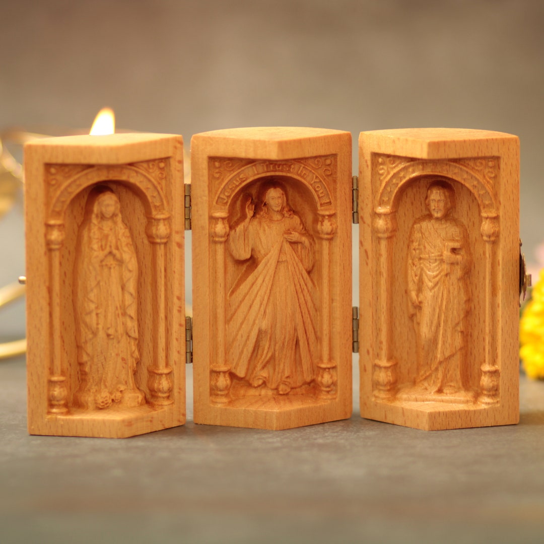 Altar Wood Carving, Wood Carving Catholic Icons, Wooden Religious Gifts ...
