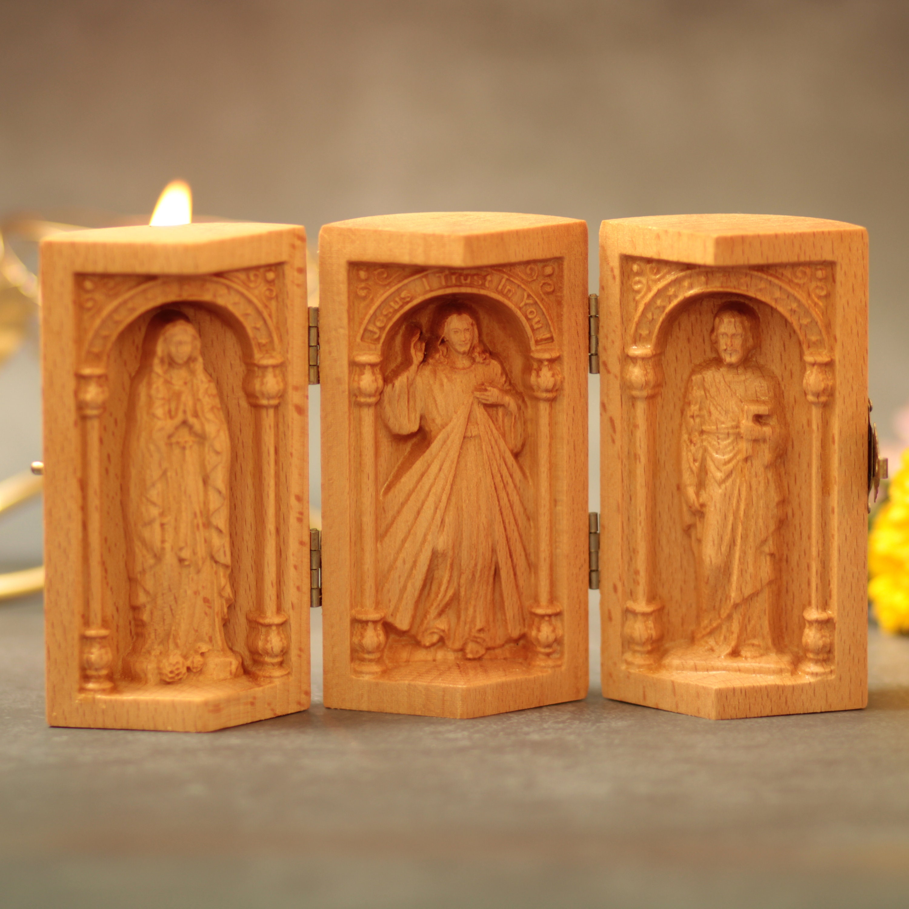 Altar Wood Carving, Wood Carving catholic icons, Wooden Religious Gifts ...