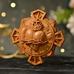 Sacred Heart of Jesus Wall Art Catholic Shrine Home Decor New Home Gift ...