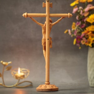 Jesus Christ Crucifix Catholic Cross Wall Crucifix Wooden Religious ...