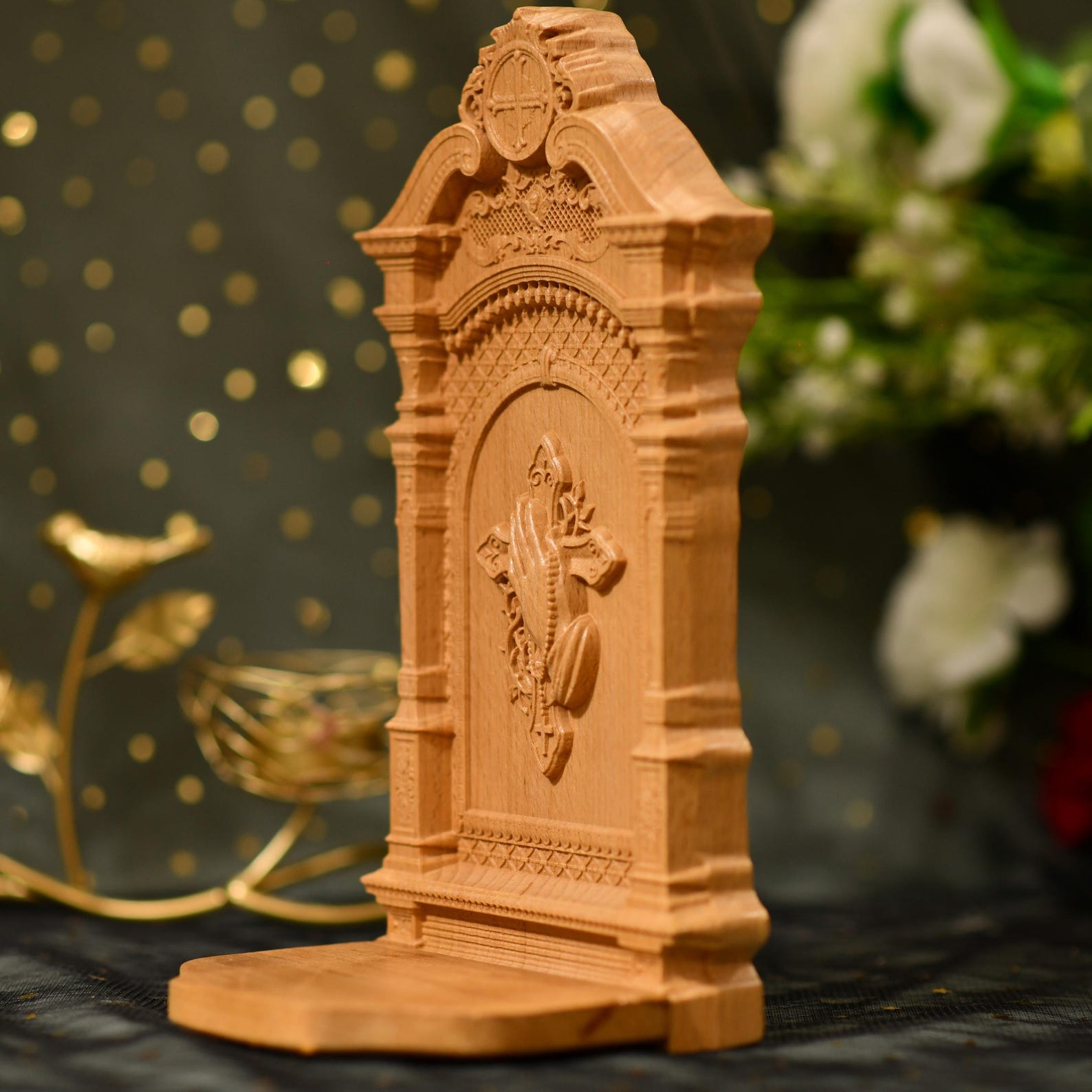 Praying Cross Catholic Home Altar Religious Home Decor Catholic Statue ...