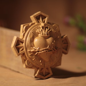 Sacred Heart of Jesus Wall Art Catholic Shrine Home Decor New Home Gift ...