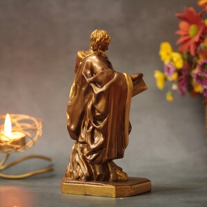 St. Matthew the Apostle Wooden Statue Vintage Style Handmade Home Decor ...