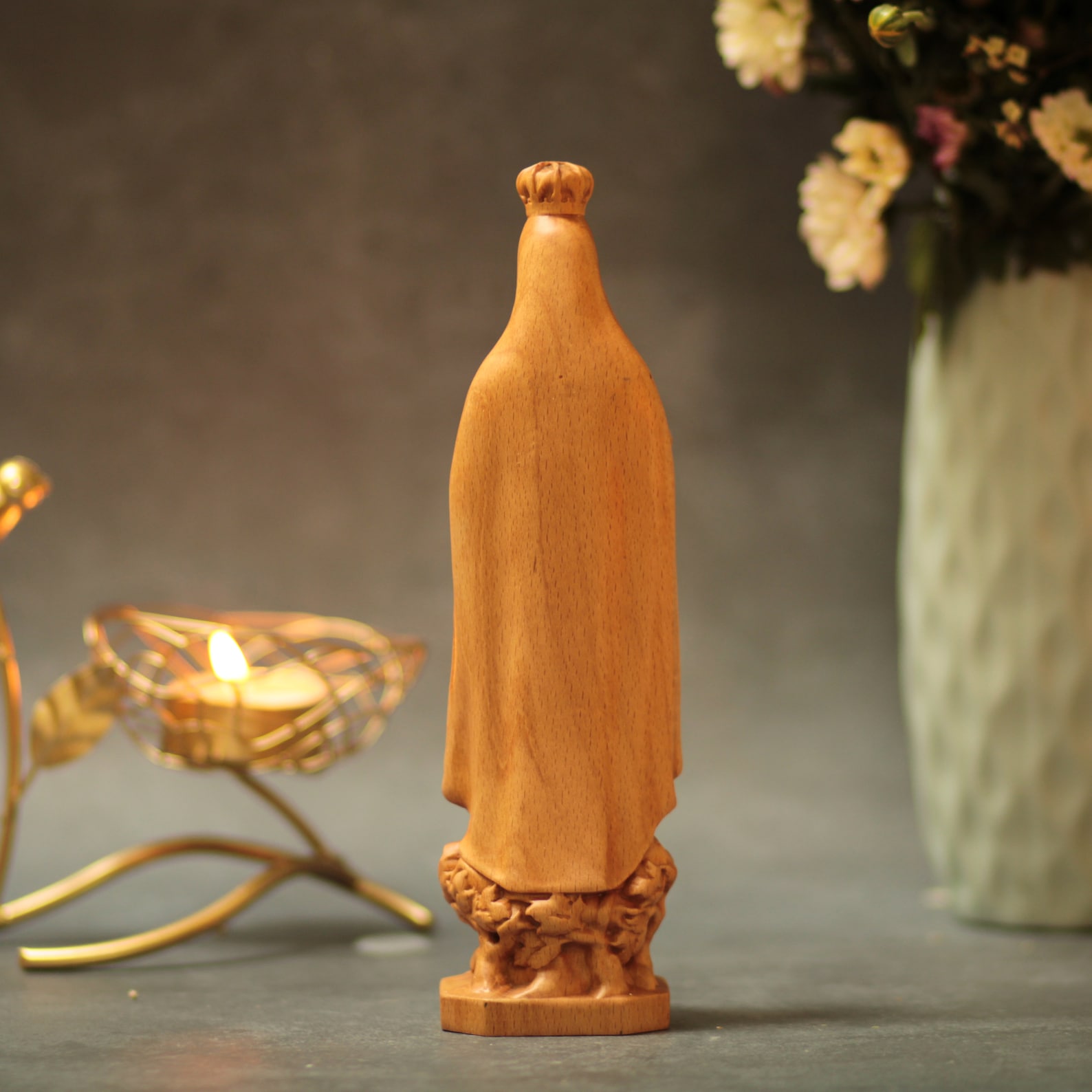Our Lady of Fatima Statue, Figurine Religious Decoration, Mothers Day ...