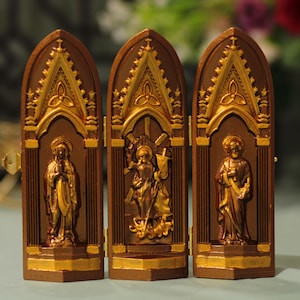 Catholic Triptych Resurrection of Jesus Christ | Our Lady | St Joseph ...