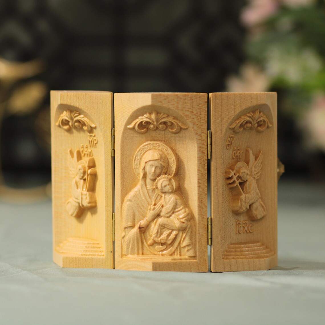 Catholic Triptych Portable Altar Mini Catholic Altar Triptych Prayer ...