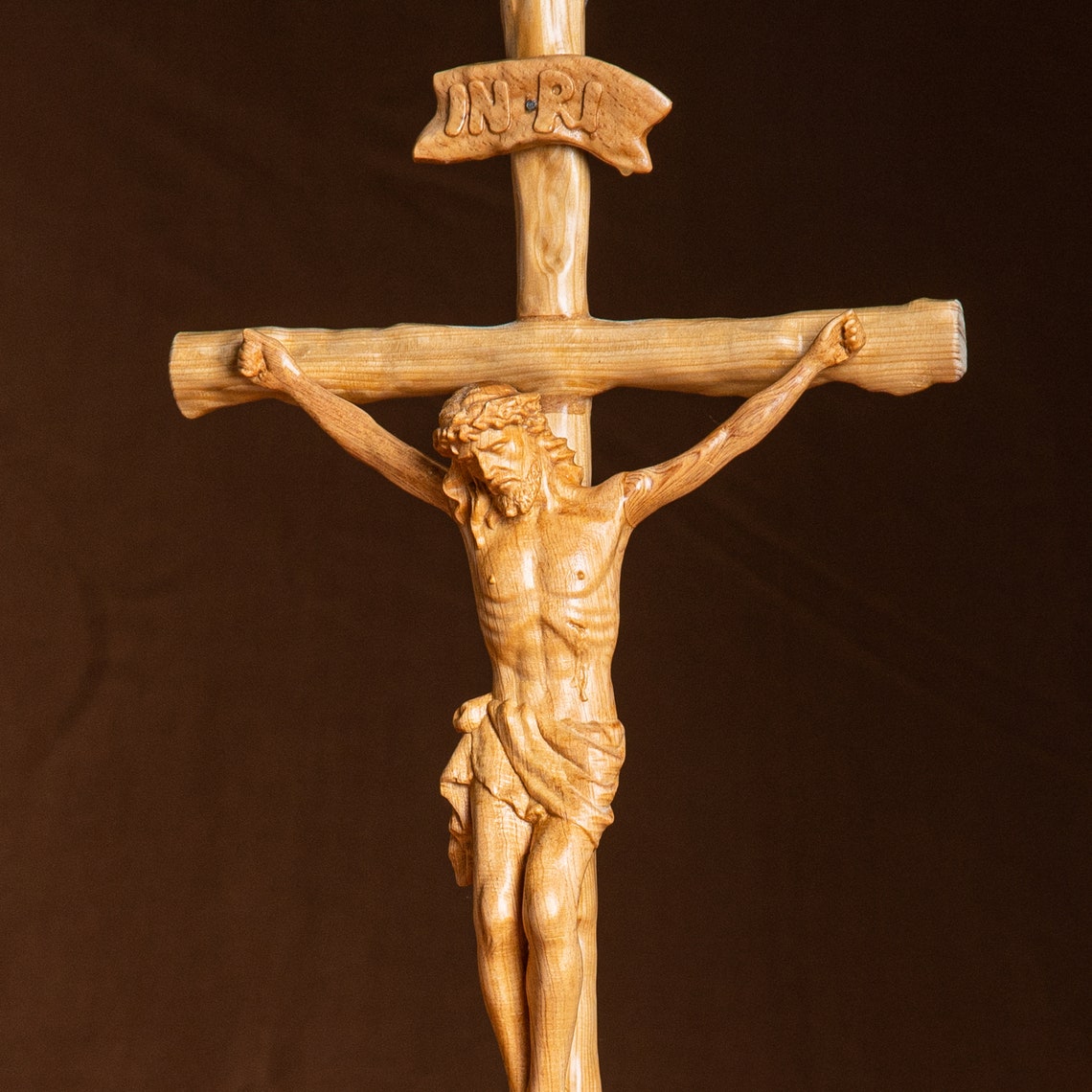 Christ Crucifixion Wood Carving Religious Catholic - Etsy