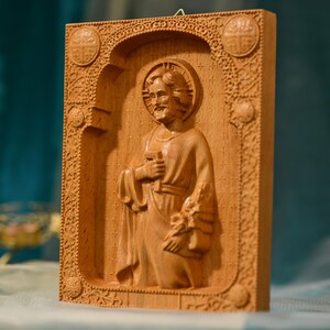 St. Joseph the Worker Wall Art Saint Icon Wooden Altar Catholic Gifts ...