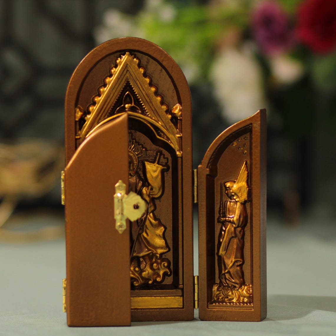 Jesus Christ and Angels Handmade Prayer Altar Vintage Style Catholic ...