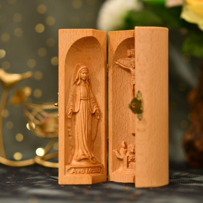 Virgin Mary and Jesus Icon, Crucifixes and Prayer Supplies, Home Altar ...