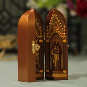 Vintage Style Jesus Christ, Virgin Mary and St. Anthony Handmade Prayer ...