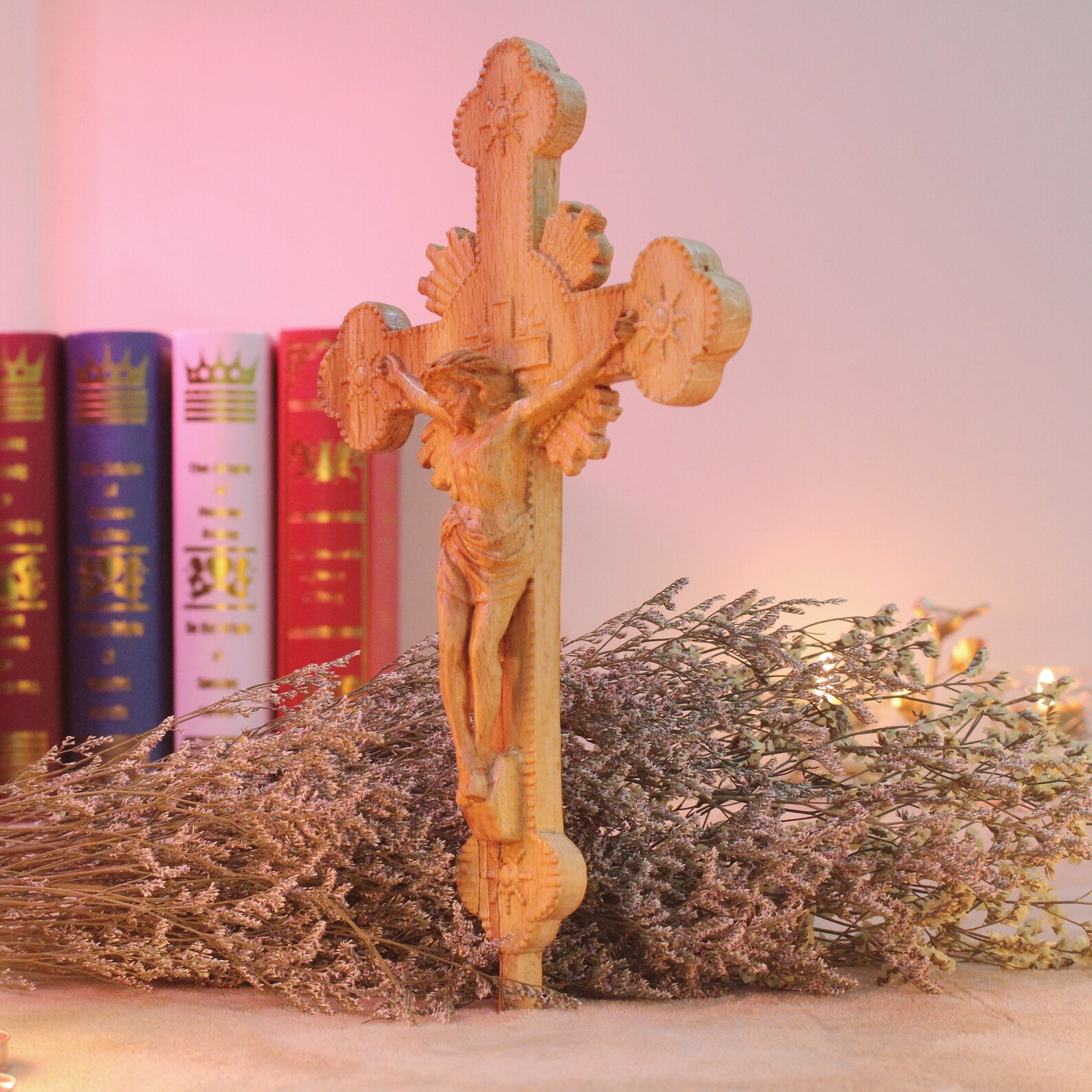 Christ Crucifix Solid Wood Religious Wall Jesus Crucifix Wall - Etsy