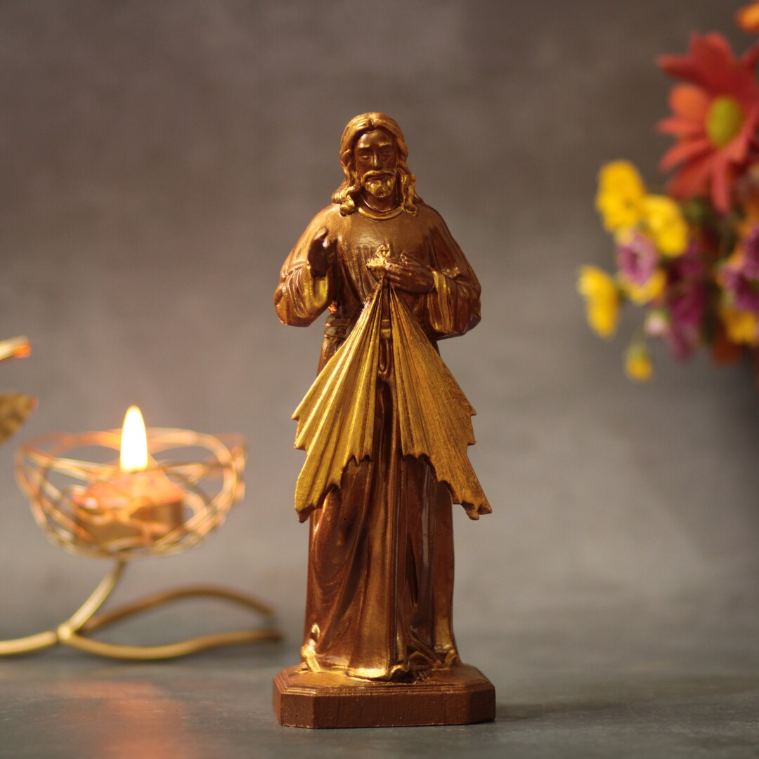 The Blessing of Jesus Catholic Statue Vintage Style Handmade Home Decor ...