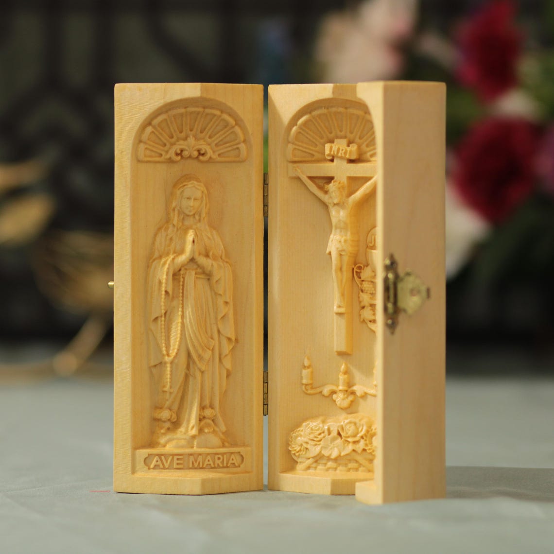 Handmade Prayer Altar of Jesus Christ-virgin Mary- St. Paul Catholic ...