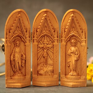 Portable Holy Family Religious Icon Prayer Altar Catholic Virgin Jesus ...