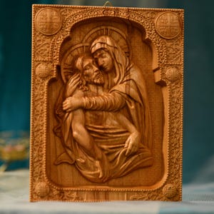 La Pieta Wall Art Virgin Mary Holding Jesus Christ Wall Hanging ...