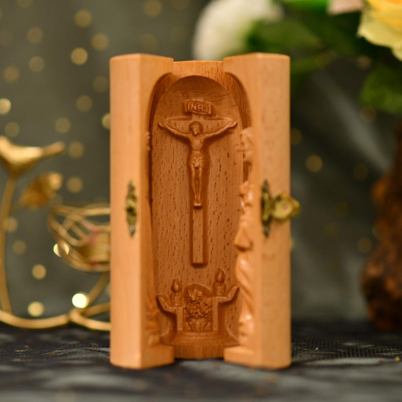 Virgin Mary and Jesus Icon, Crucifixes and Prayer Supplies, Home Altar ...
