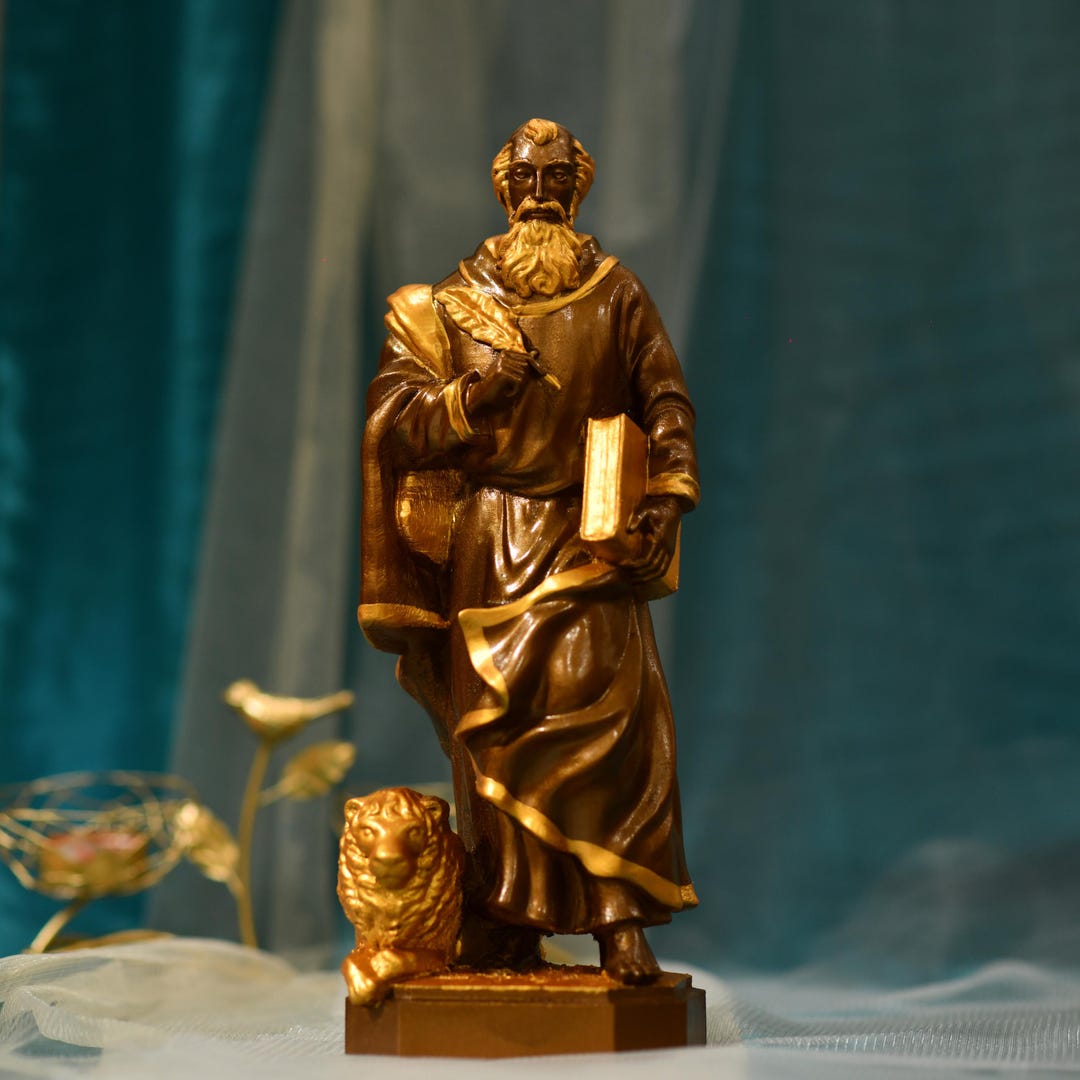 St. Mark the Evangelist Vintage Style Statue Apostle Statue Saint ...