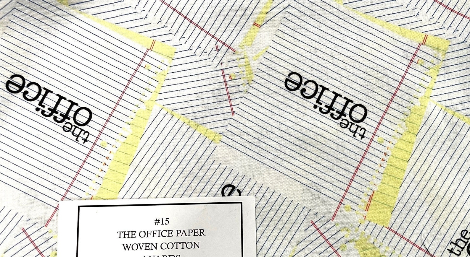 Office Notebook Paper Fabric, Lined Paper Fabric, Notebook Paper Fabric ...