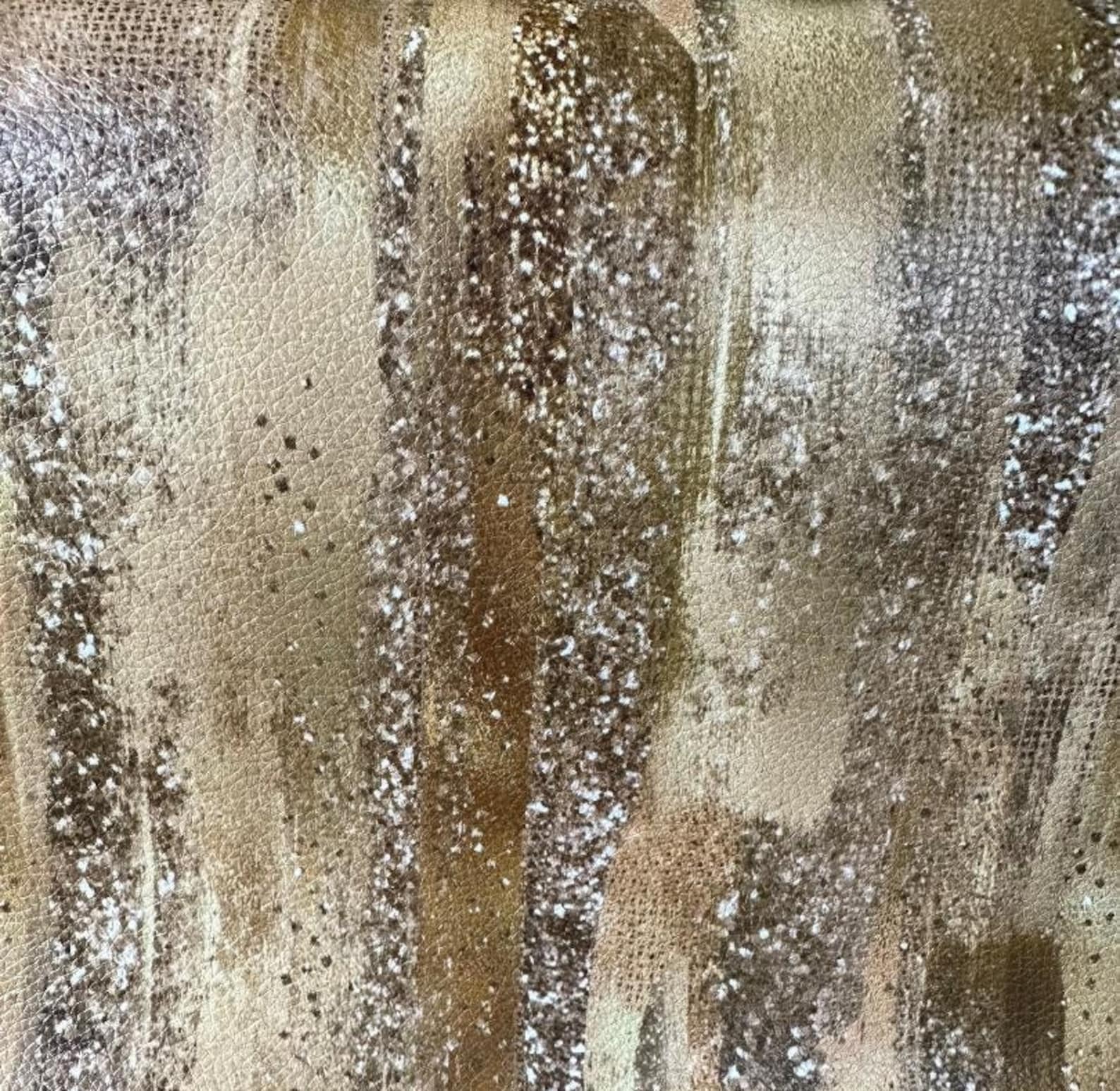 Gold Vinyl, Destash Vinyl, Sewing Vinyl, Sparkly Gold Vinyl, - Etsy