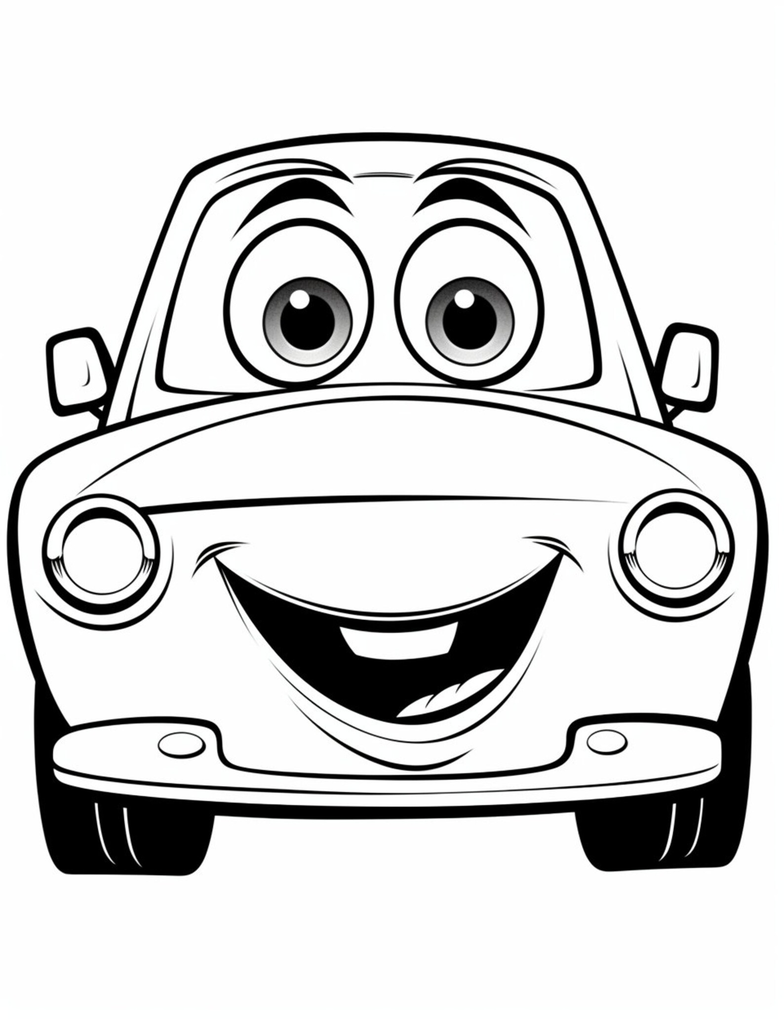 50 Car Coloring Sheets, Vintage Car Coloring Sheets,funny Classic Car ...