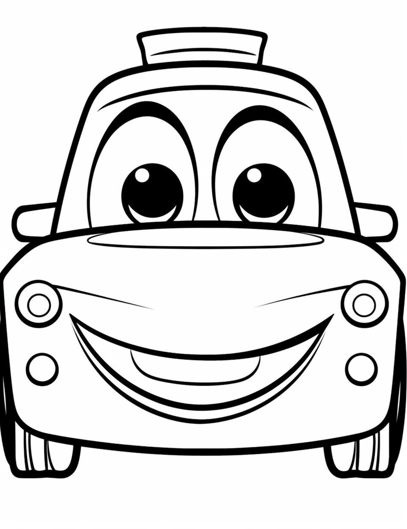 50 Car Coloring Sheets, Vintage Car Coloring Sheets,funny Classic Car ...