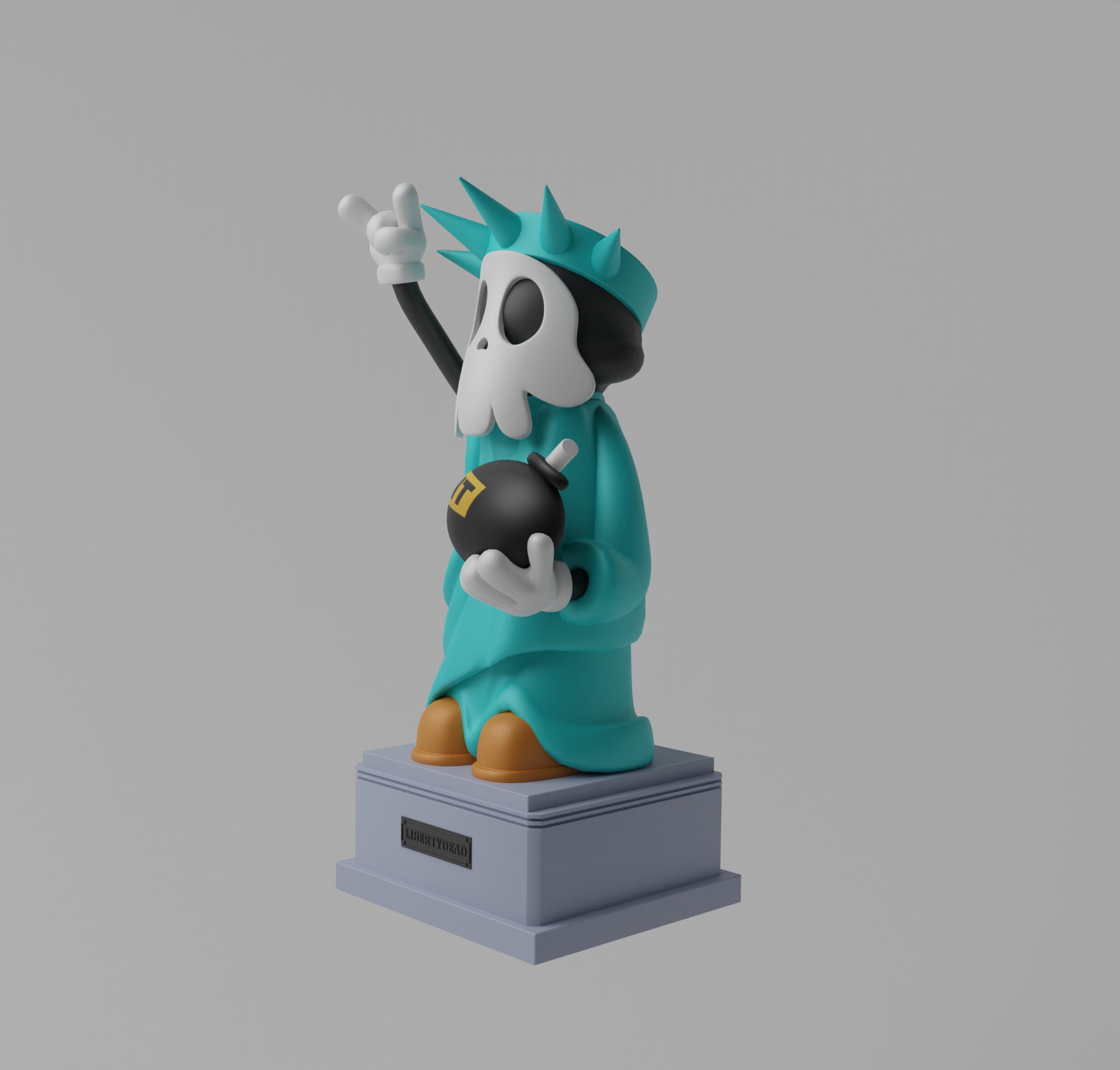 Liberty Dead Fan Art Toy - Instant Download STL File for 3D Printing - Etsy