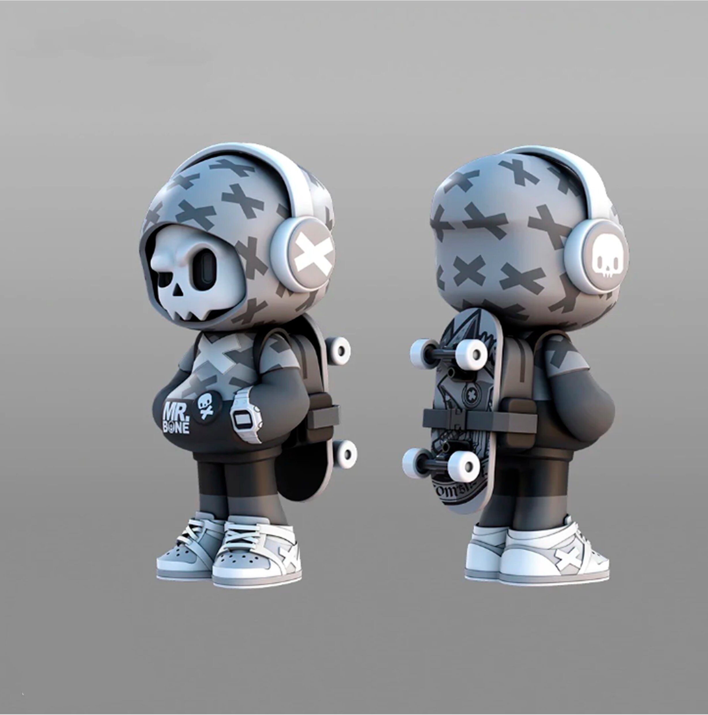 Mr Bone Skate Kid Fan Art Toy Instant Download STL File for 3D Printing ...