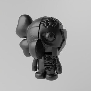 Kaws X Bape Milo Flayed Open Fan Art Toy Instant Download STL File for ...