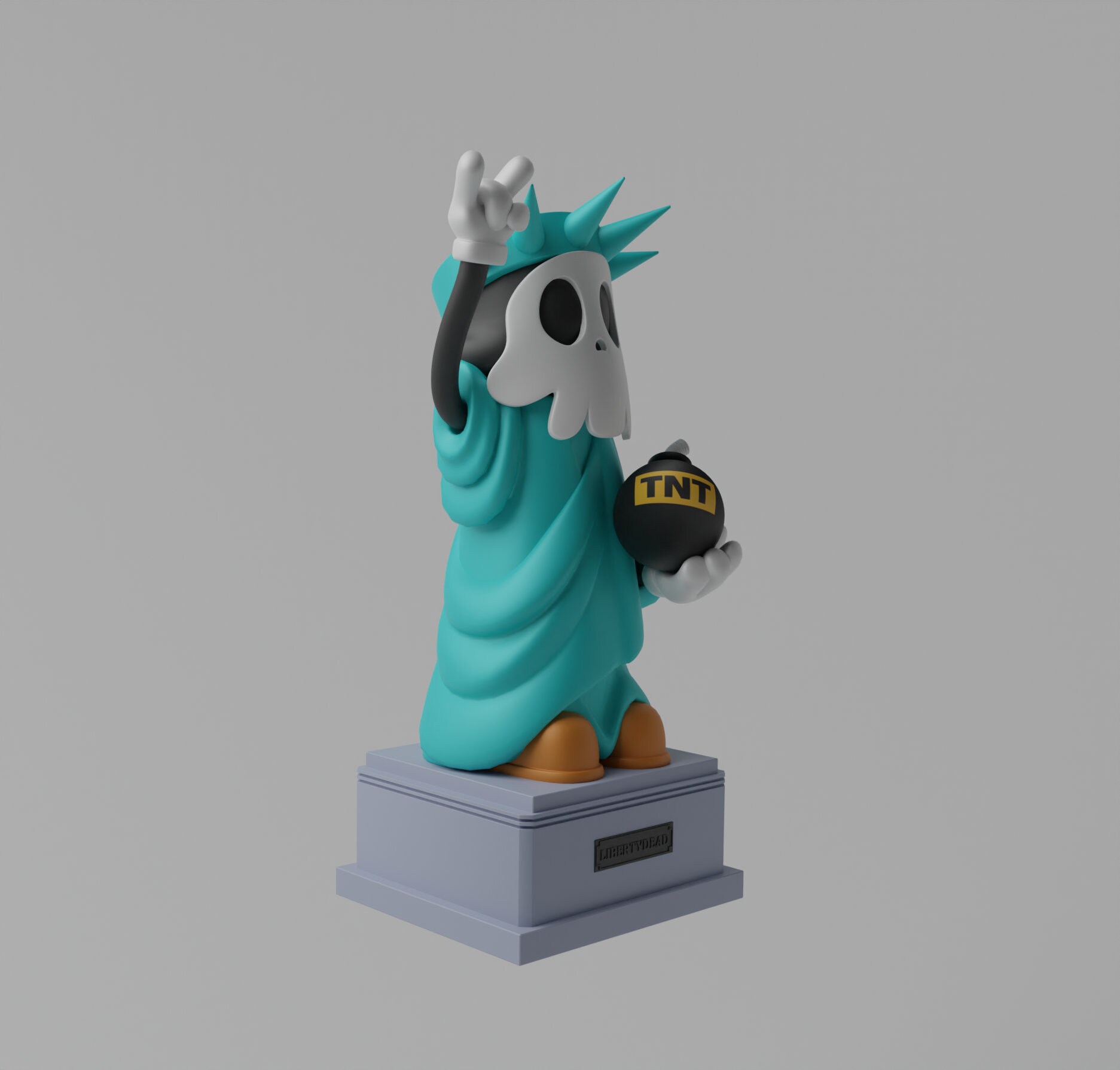 Liberty Dead Fan Art Toy Instant Download STL File for 3D Printing - Etsy