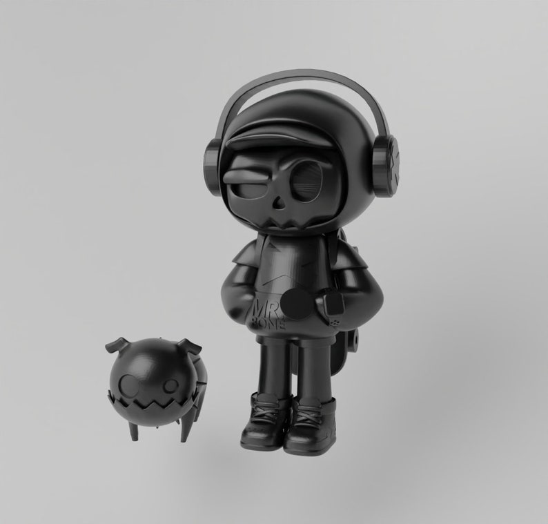 Mr Bone Skate Kid X Pupu Aliens Fan Art Toy Instant Download STL File ...
