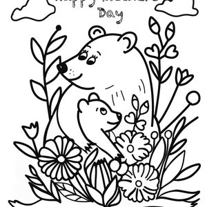 Mother's Day Coloring, Printable Coloring Pages, Mother's Day ...
