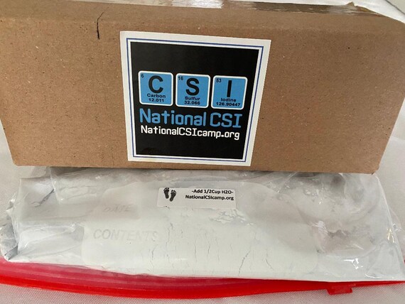 Forensic CSI Footprint Casting Material With Substrate Lab - Etsy