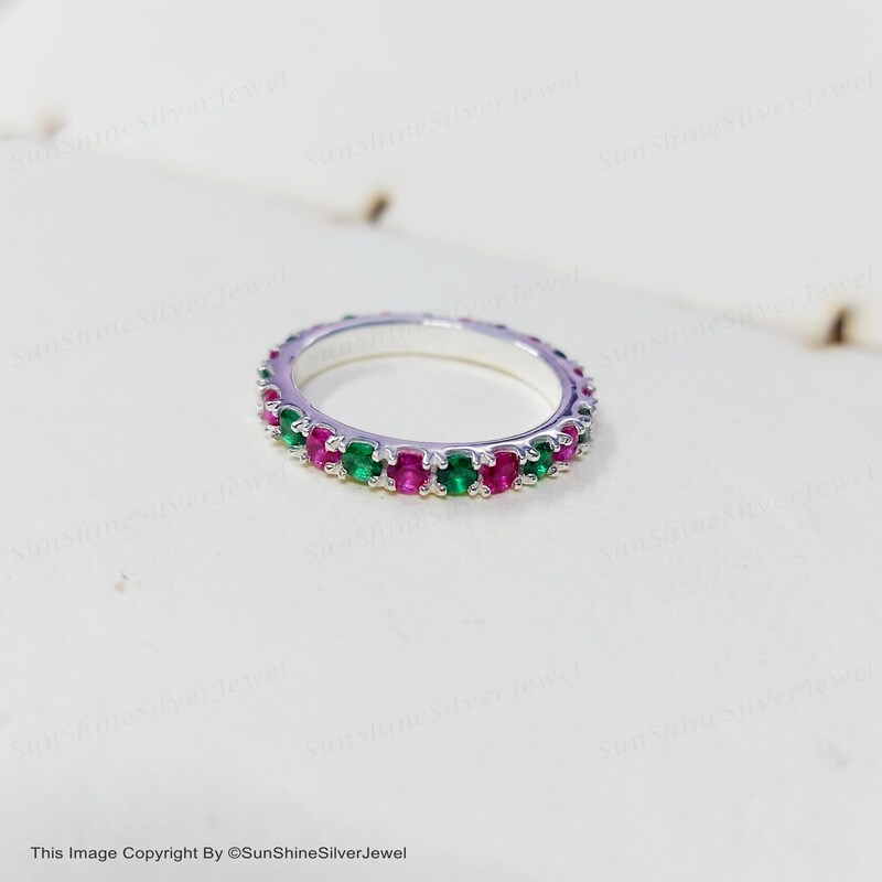 Emerald Ruby Ring - Etsy